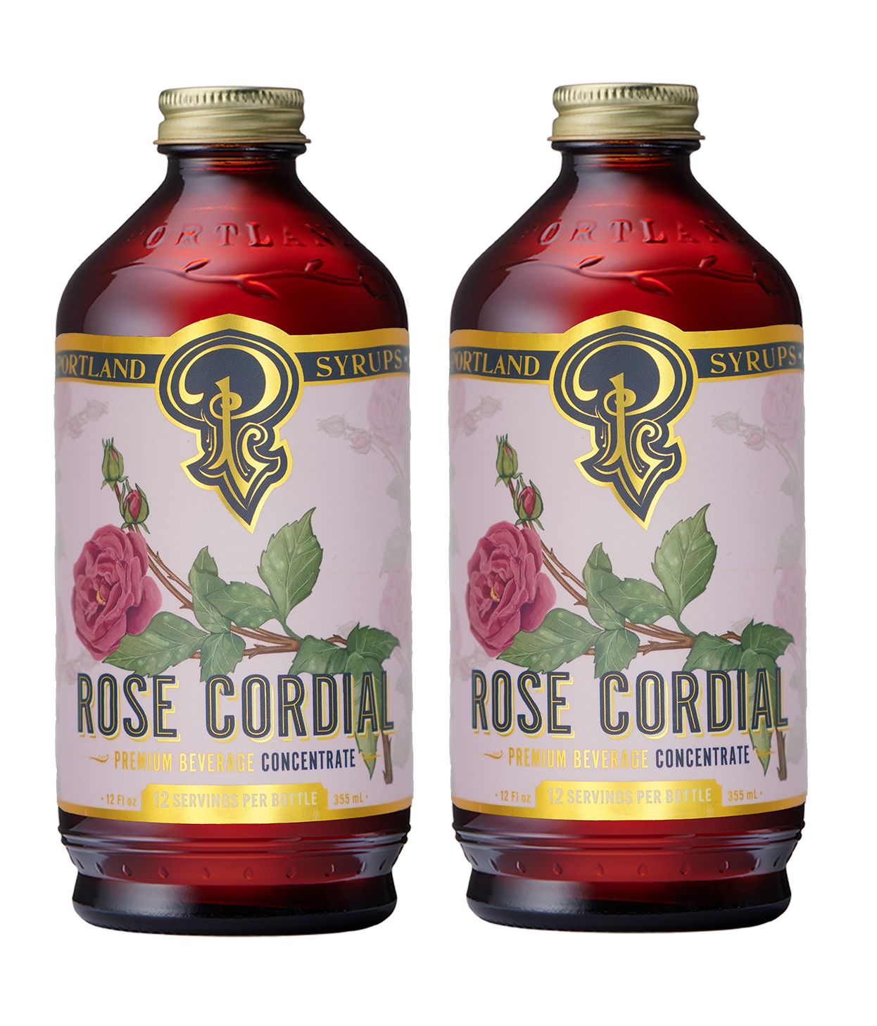 Portland Syrups: Rose Cordial Syrup two-pack – Retold Recycling